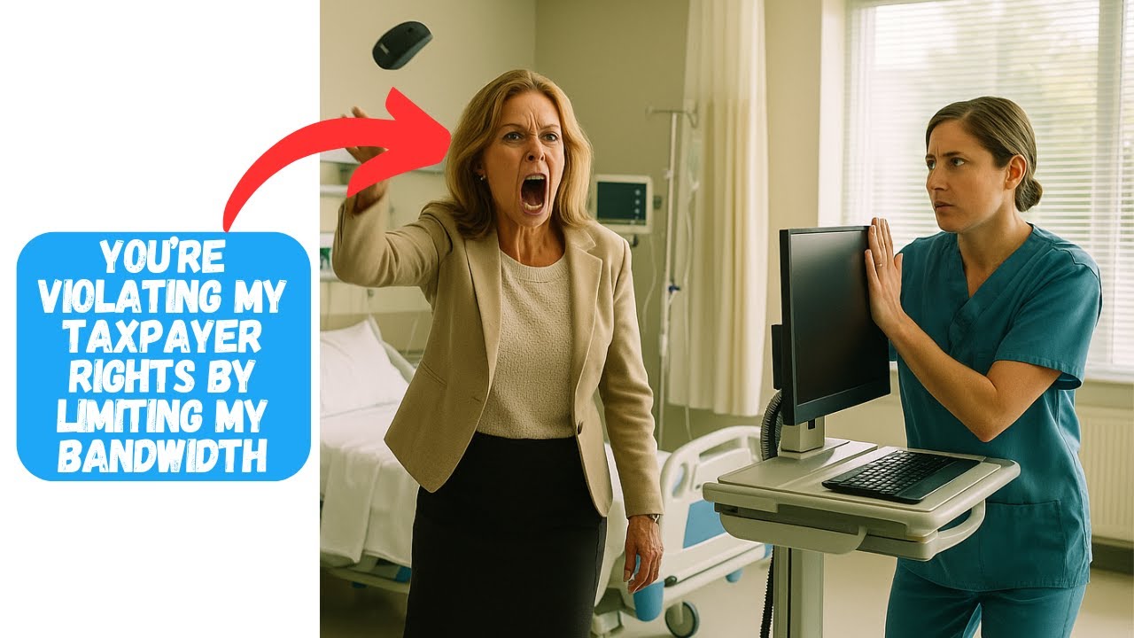 Karen Tries to Seize Nurse’s Computer Over Slow Wifi, Hurls Objects in ...