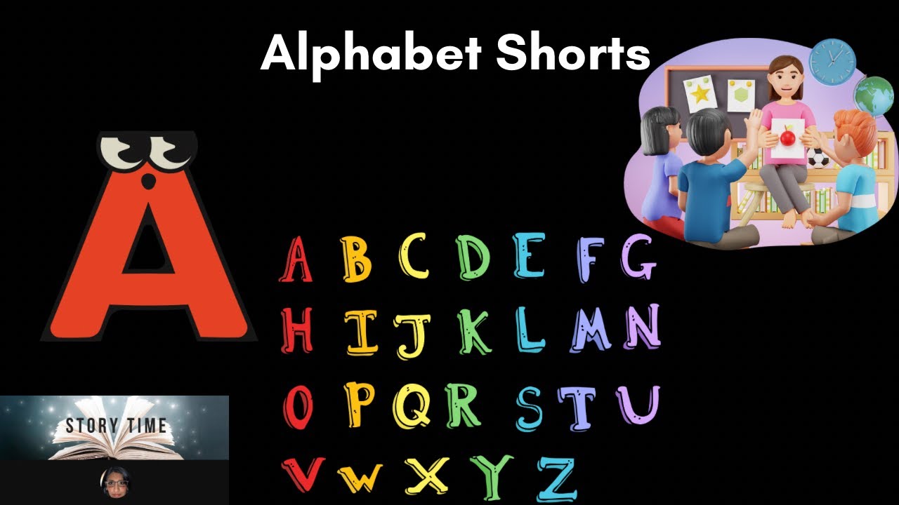 🔠📝🛝Letter A - alphabet short by Storytime, phonetics, sounds with music ...