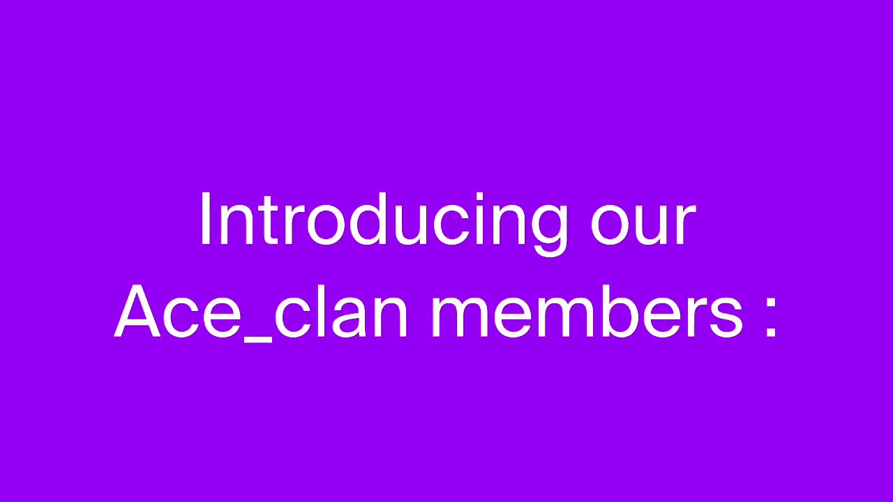 Introducing Ace_Clan - YouTube