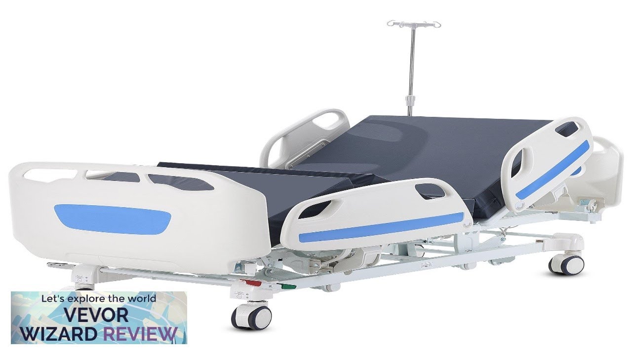 VEVOR Premium 5 Function Full Electric Hospital Bed ICU Medical Bed ...