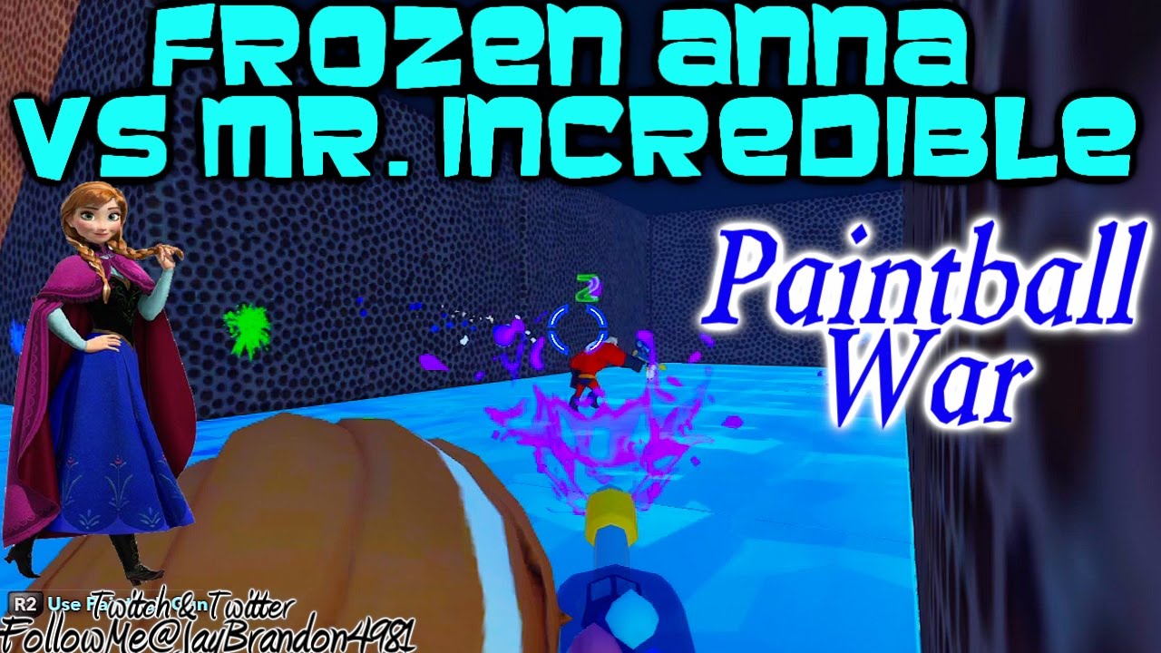 Frozen Full HD Anna VS Mr. Incredible | Paintball War FPS Russia Style ...