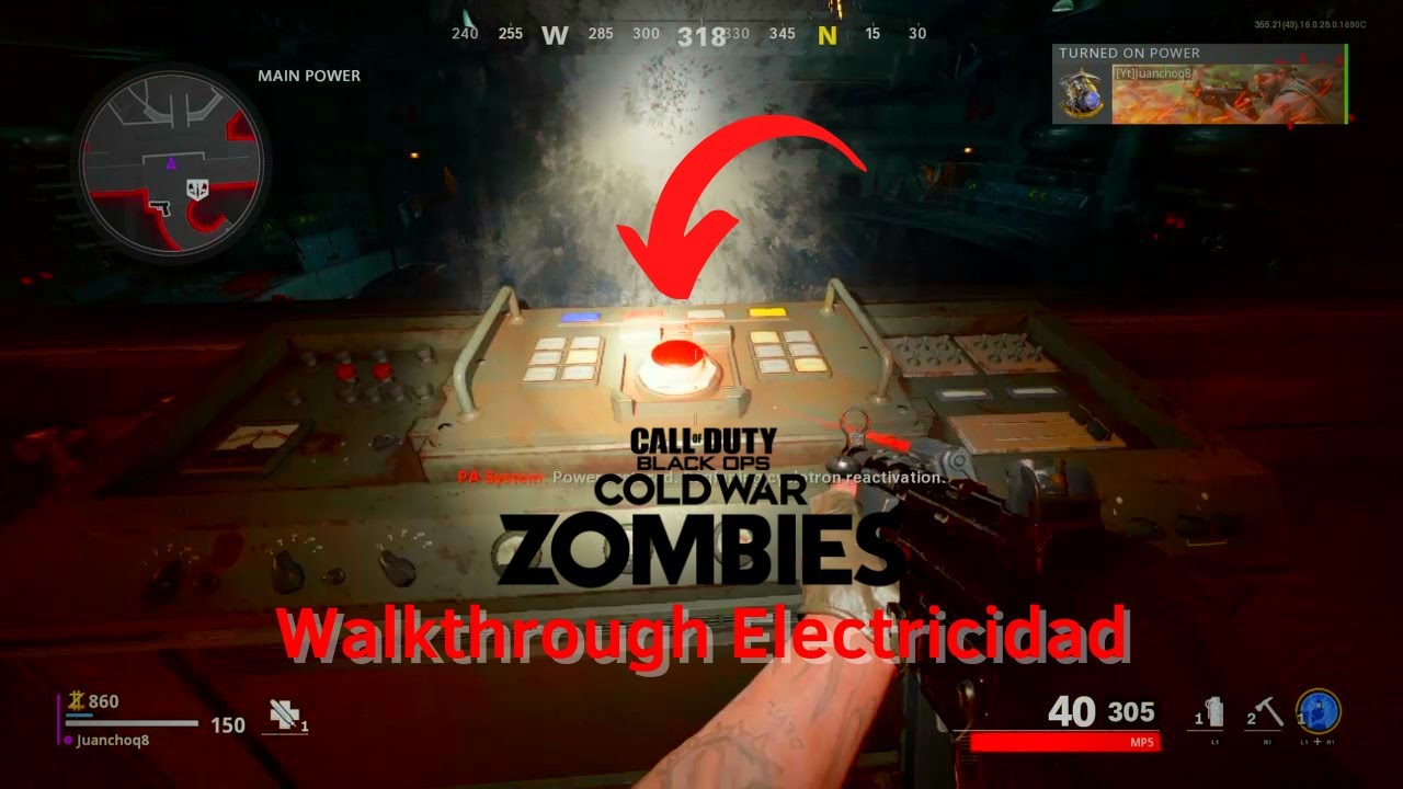 TUTORIAL: COMO ENCENDER LA ELECTRICIDAD EN DIE MASCHINE / CALL OF DUTY ...