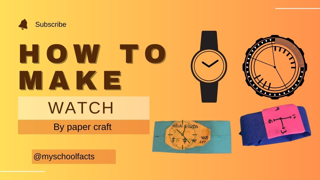 How to make paper watch | DIY CRAFT - YouTube