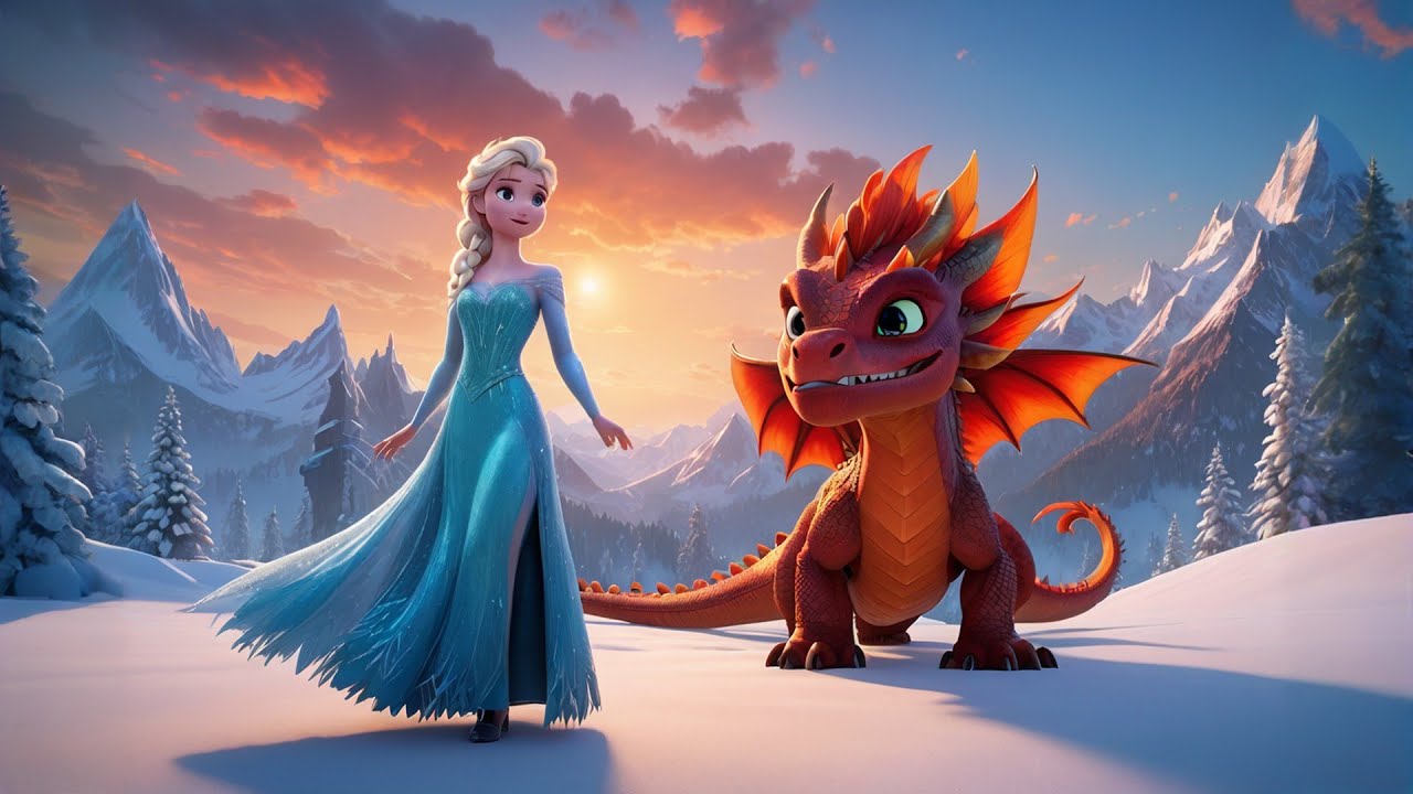 Elsa y el dragón de fuego - YouTube