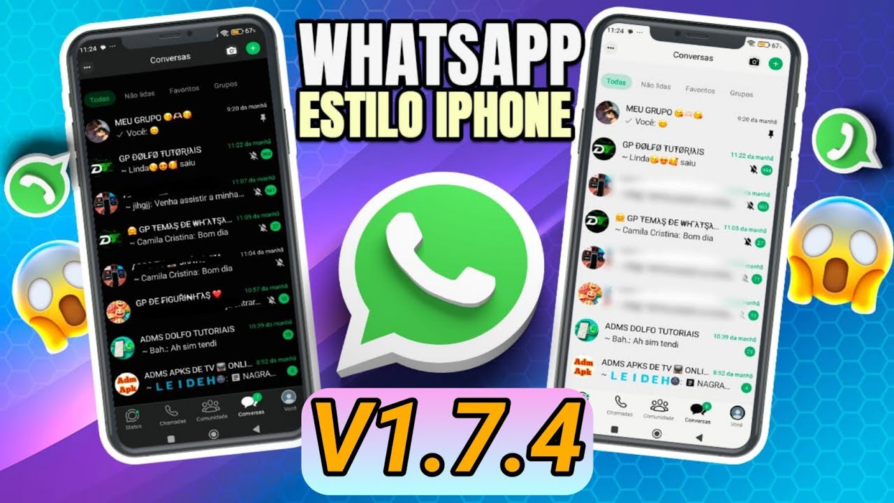 SAIU!! WHATSAPP IGUAL IPHONE NO ANDROID 2025 😱 FUNCIONANDO 🥳 nova ...