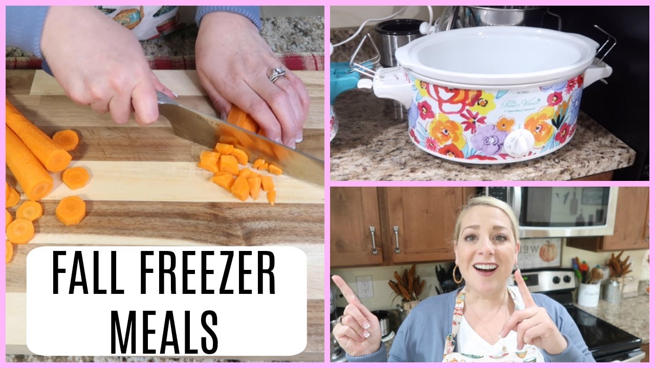 FALL FREEZER MEALS / GROCERY HAUL / MEAL PREP - YouTube