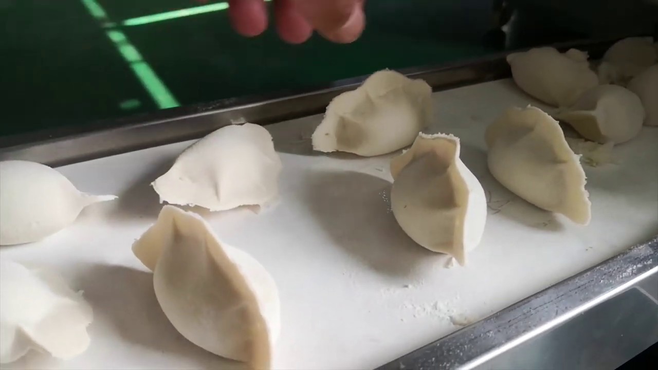 Automatic molding dumpling machine - YouTube