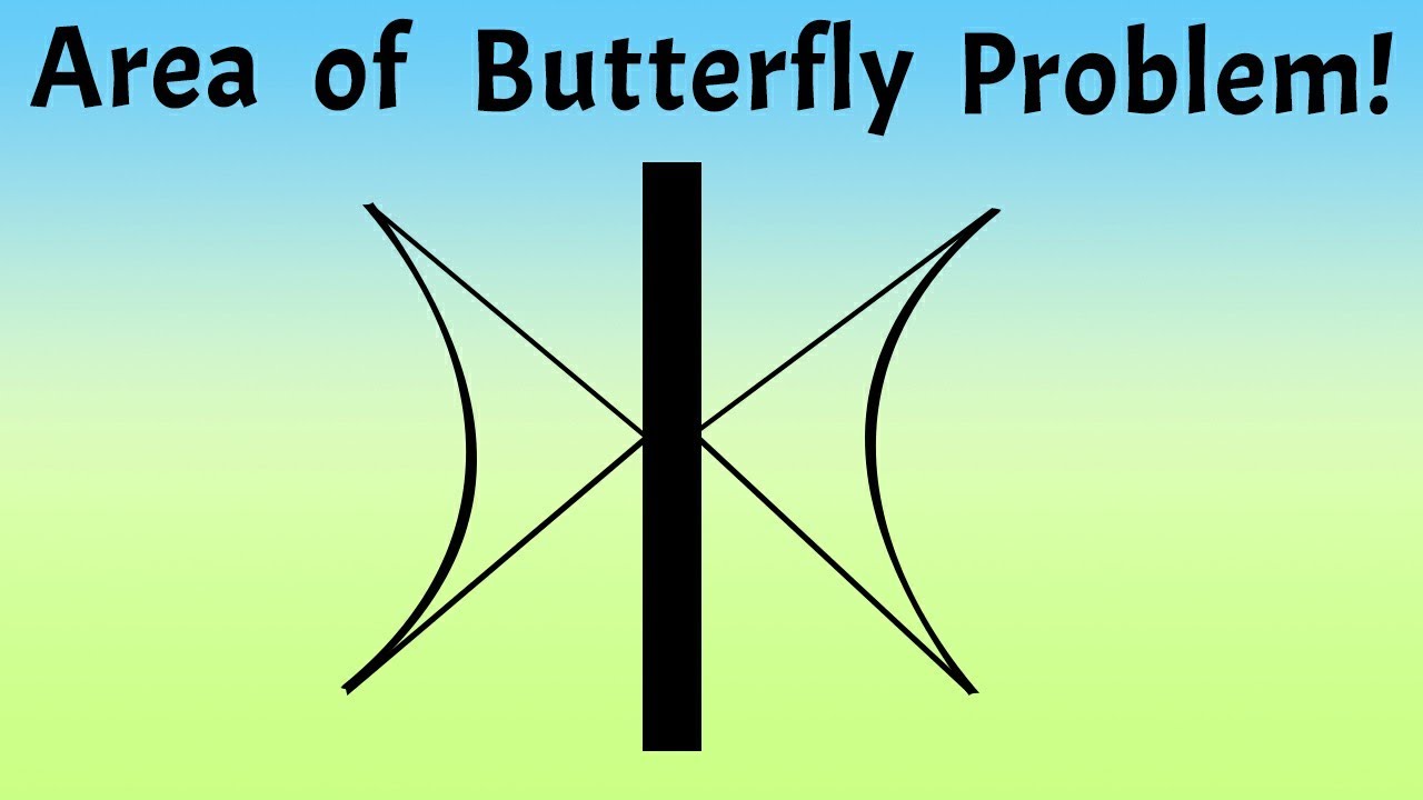 Can you solve the Butterfly Area Problem! - YouTube