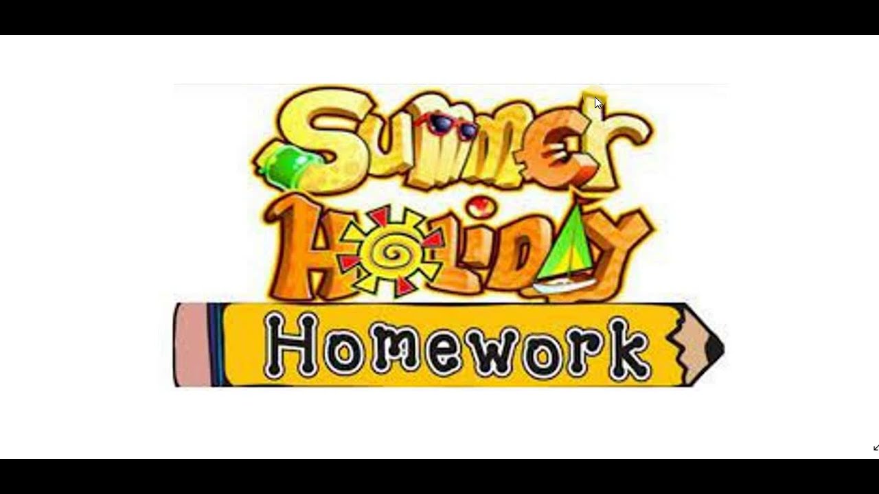 CLASS 1 HOLIDAY HOMEWORK - YouTube