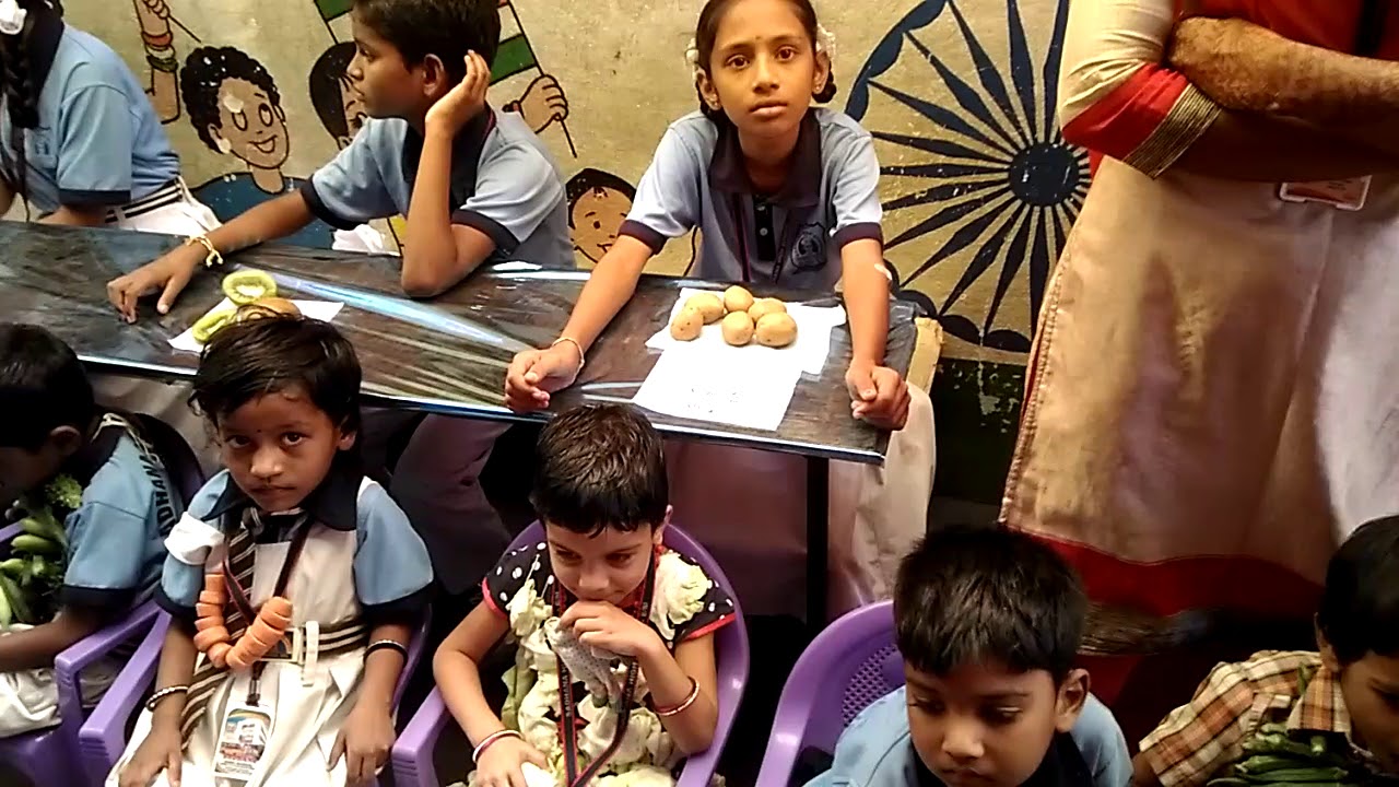 Vegetable Day_2, 2017_18 Sadhana High School Wgl - YouTube