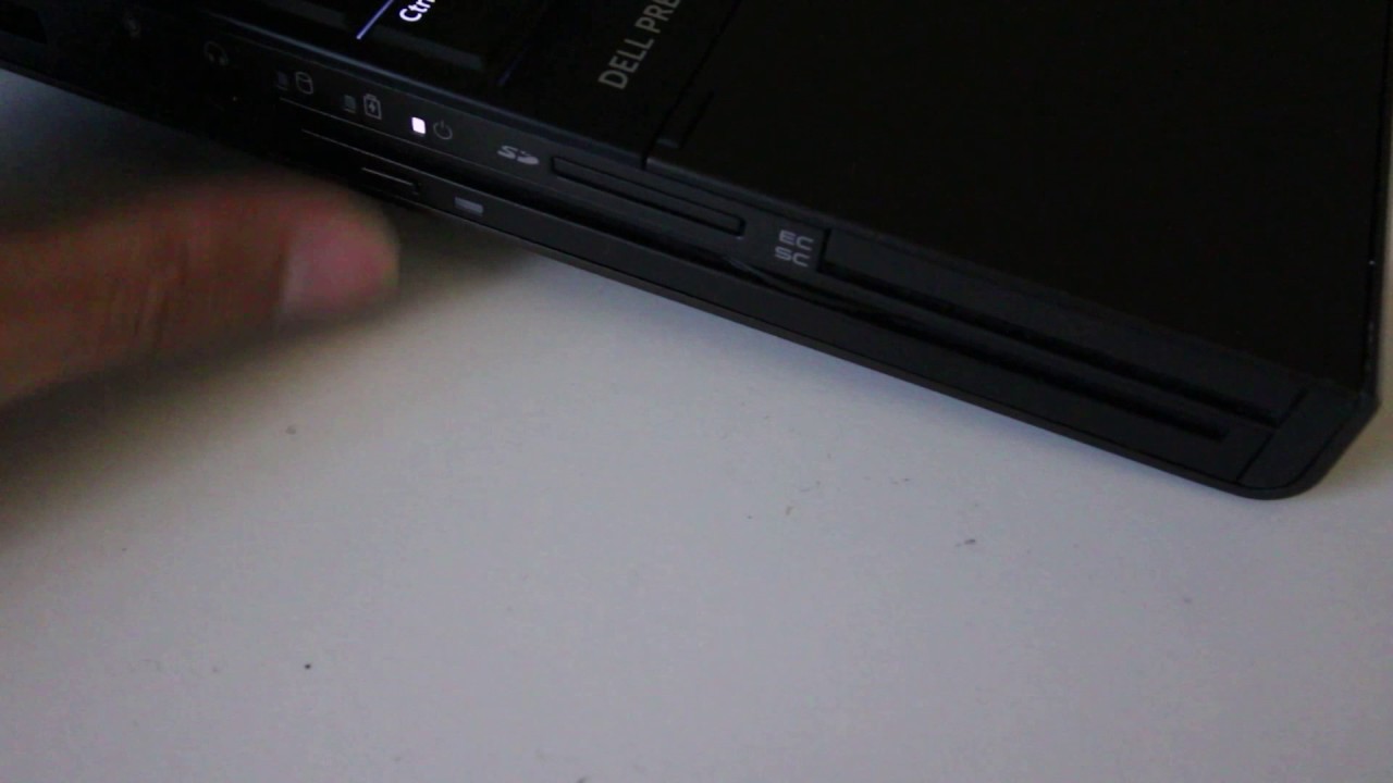 DELL slot load drive - can handle a 8 cm CD? - YouTube