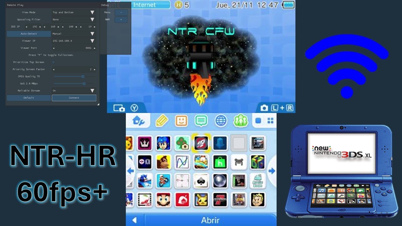 Transmite la pantalla de Nintendo 3DS/2DS en PC a 60fps+ gracias a NTR-HR y NTRViewer HR. - YouTube