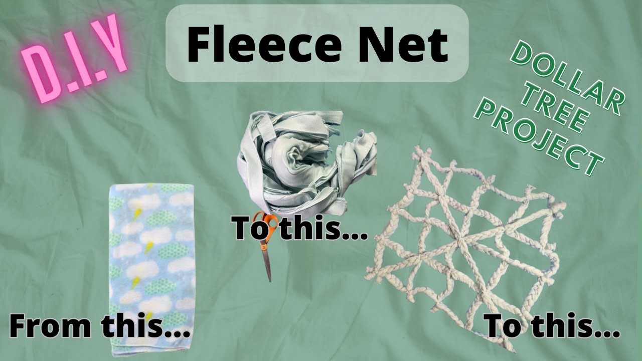 Dollar Tree Fleece Net - YouTube