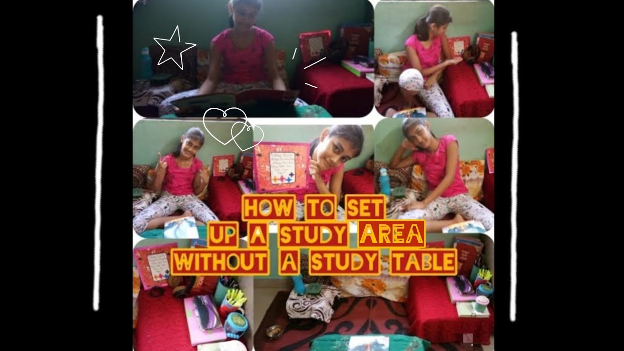 Set up a study space without a study table | Poonam's Dream World - YouTube