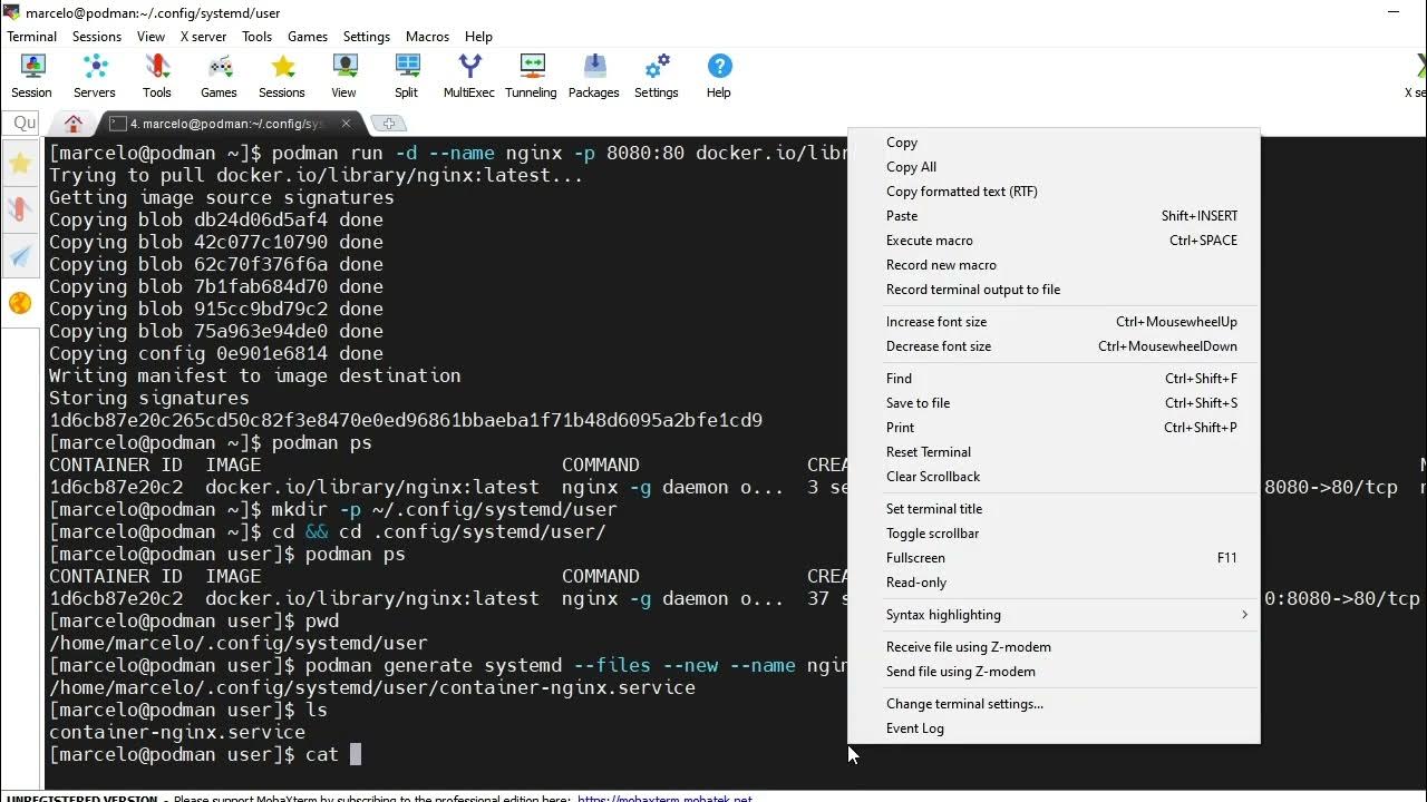 podman rootless systemd - YouTube