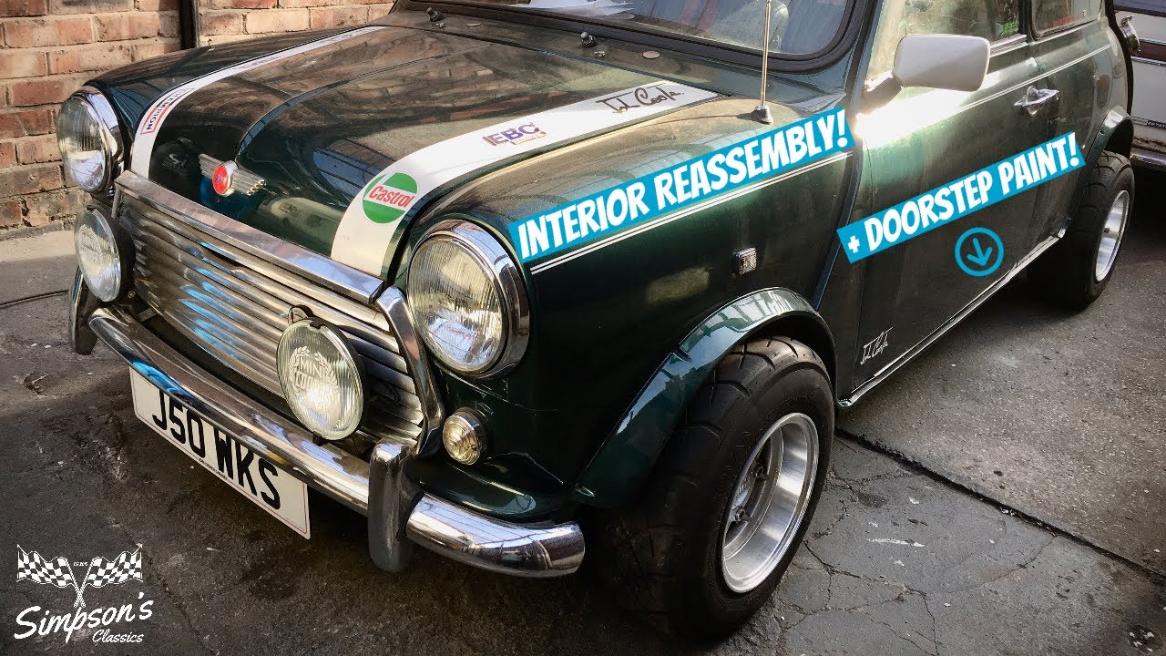 Classic Mini John Cooper Conversion JCW - Painting The Door Steps ...