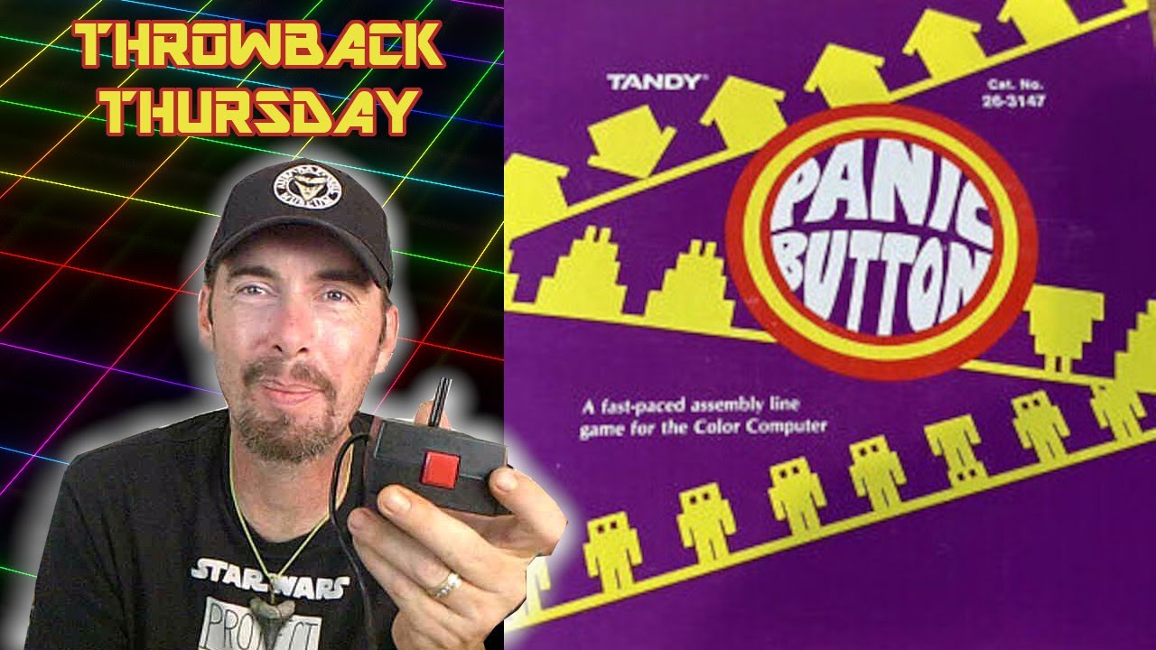 TANDY COLOR COMPUTER 2 - Panic Button - Throwback Thursday! - YouTube