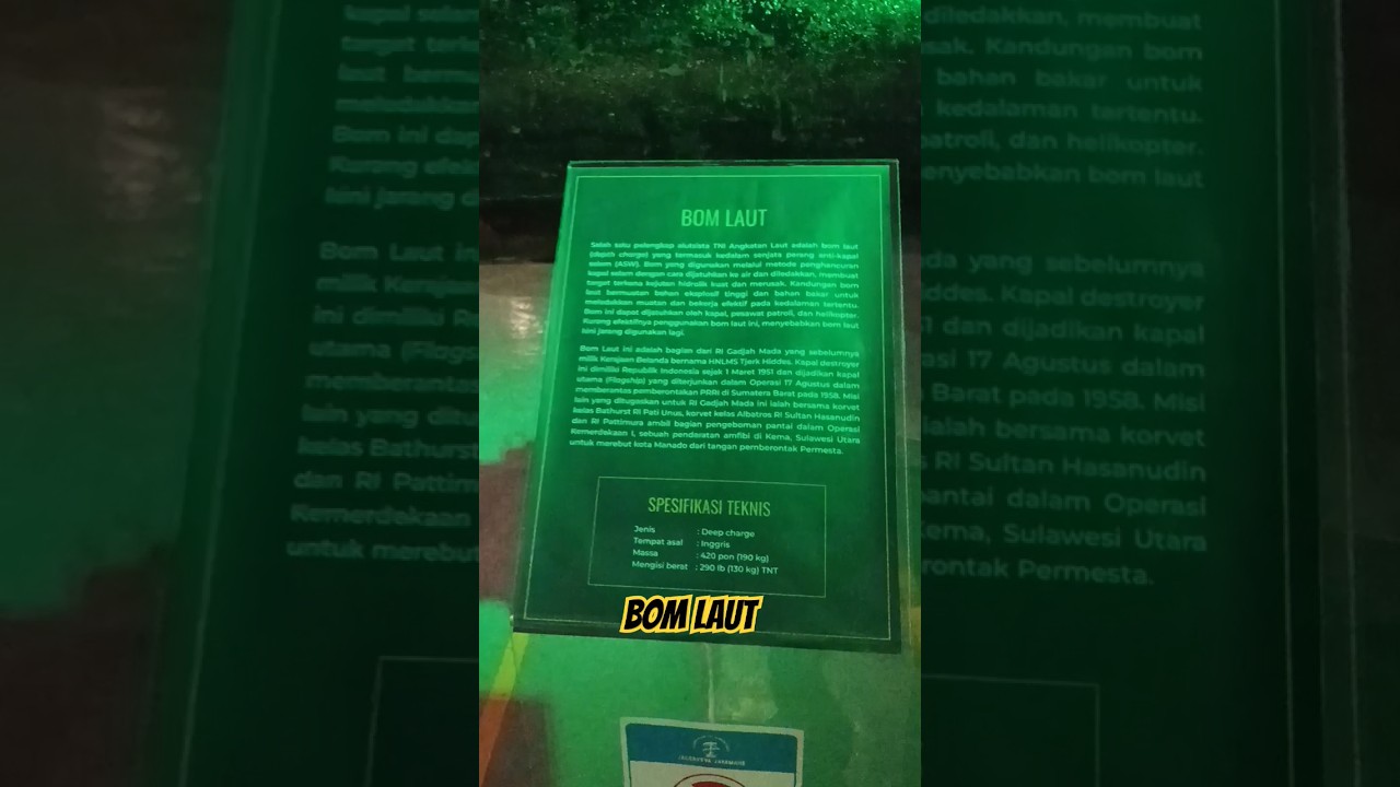 SHORTS || BOM LAUT ada Di Musium TNI AL #shortsviral - YouTube