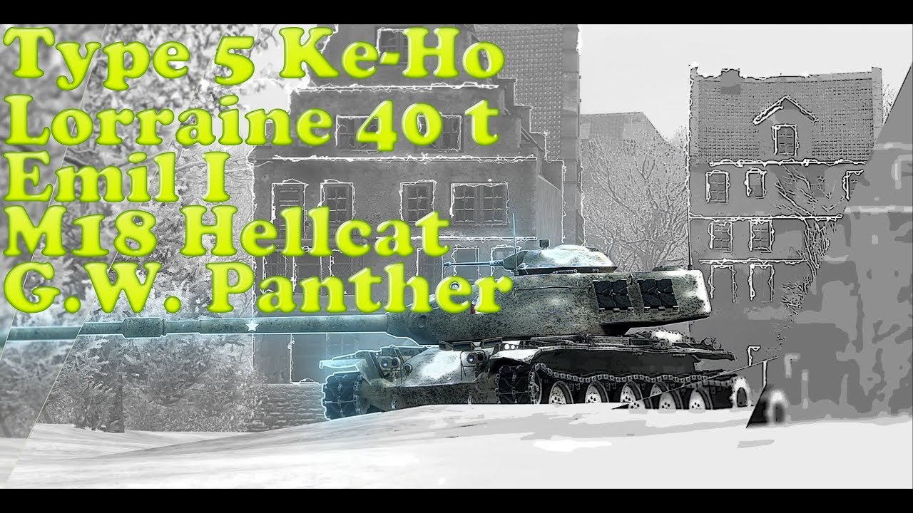 Lets watch World of Tanks Replays - Type 5 Ke-Ho, Lorraine 40 t, Emil I ...