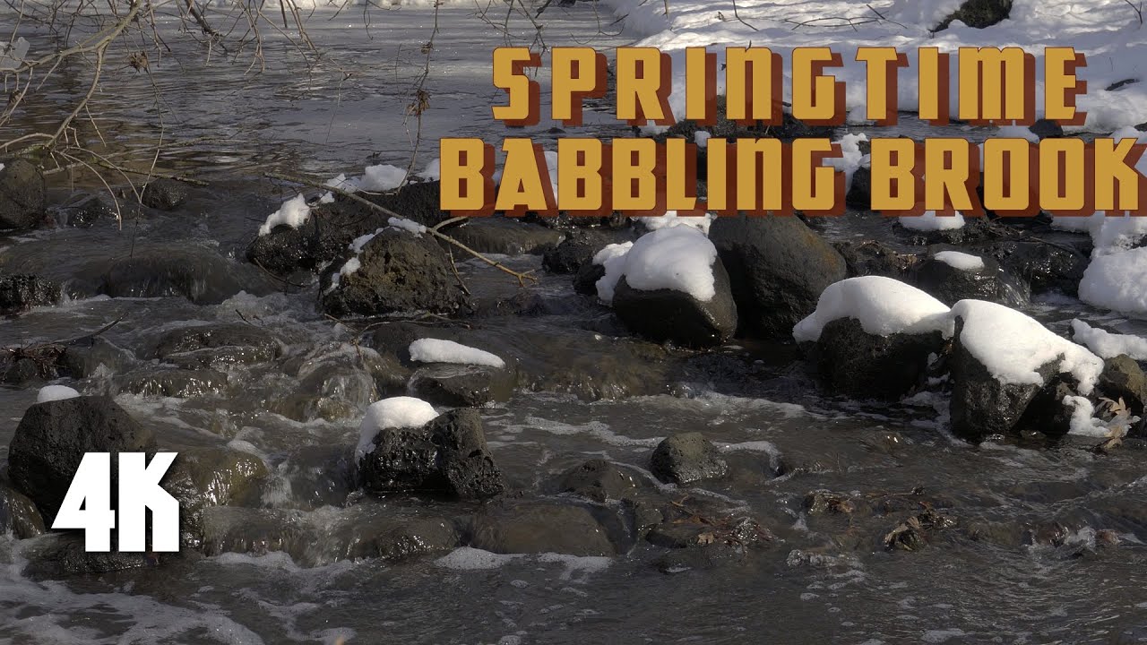4k Springtime Babbling Brook - 2 Hours of Relaxing Water and Nature ...