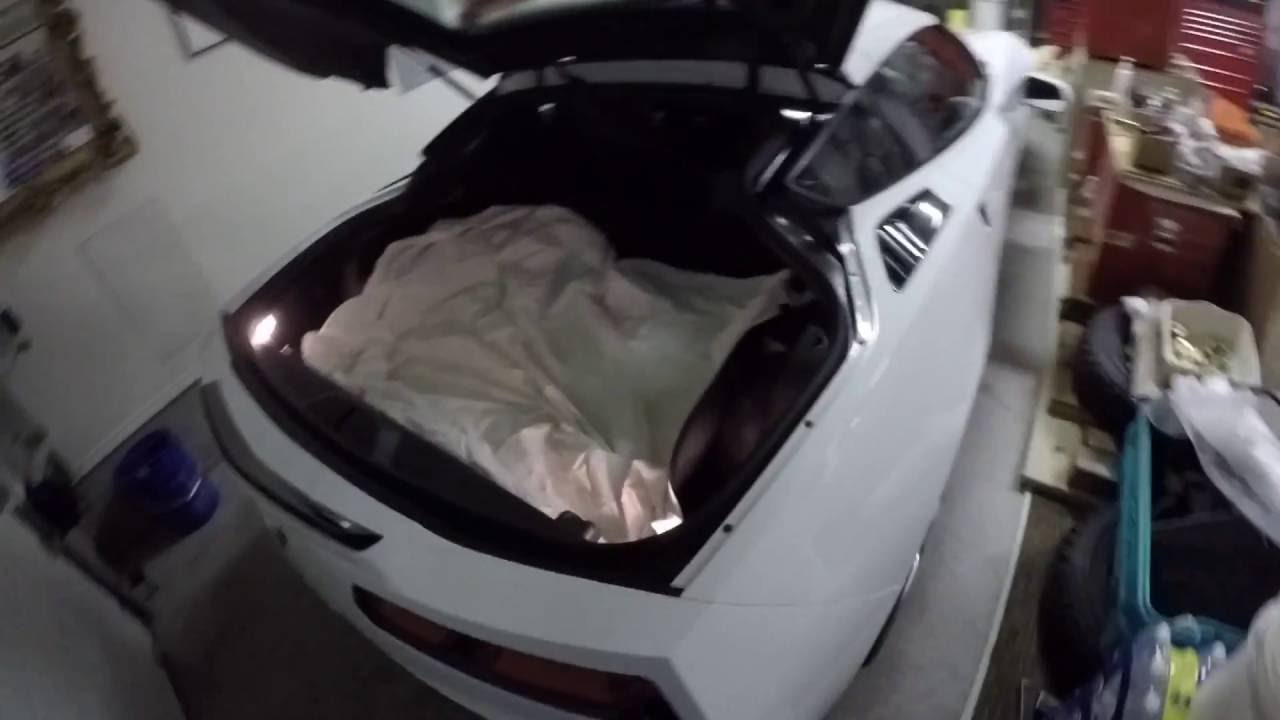 BEST WAY TO CLOSE THE CORVETTE C7 TRUNK! - YouTube