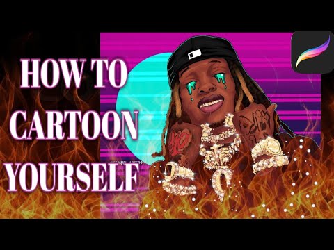 HOW TO CARTOON YOURSELF WITH PROCREATE - YouTube