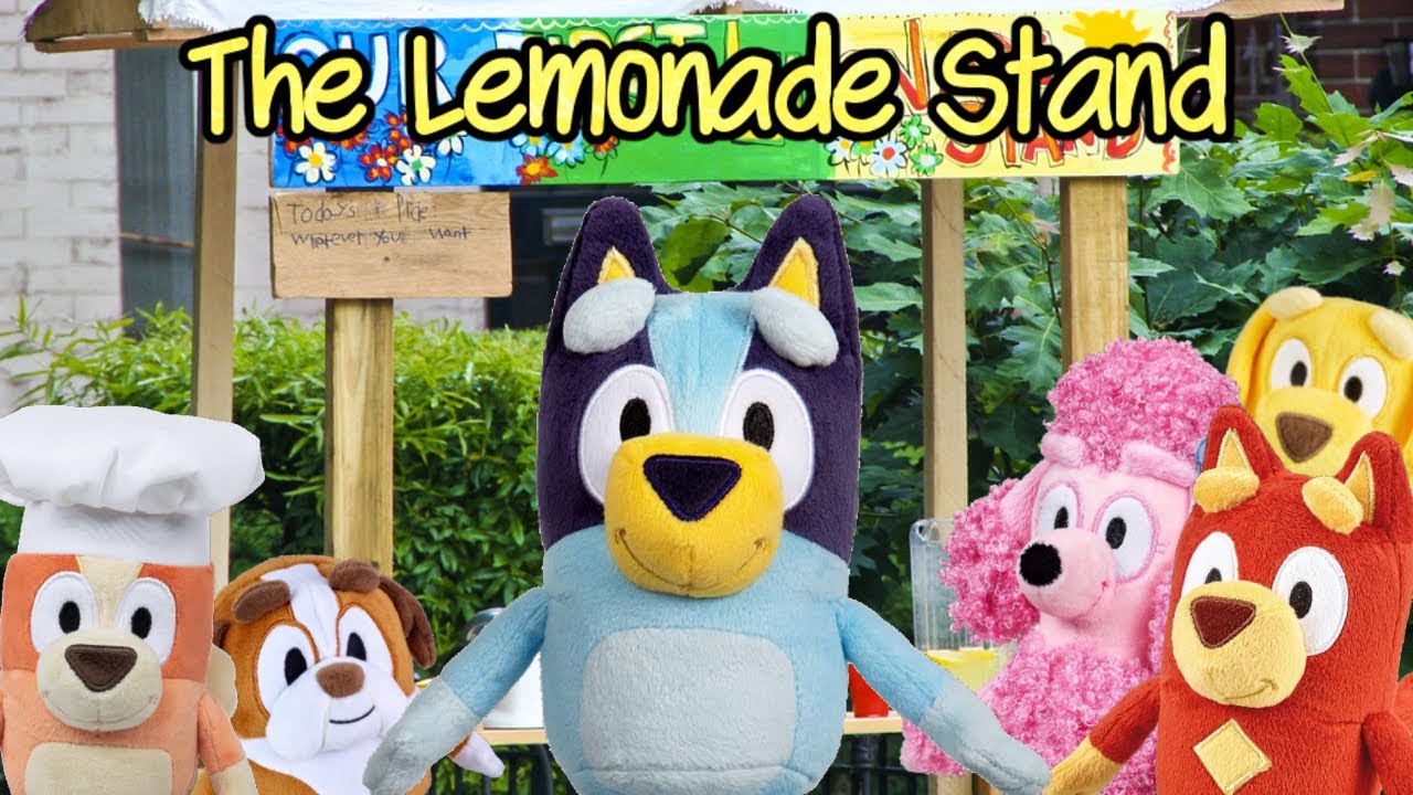 Bluey Plush Series - The Lemonade Stand - YouTube