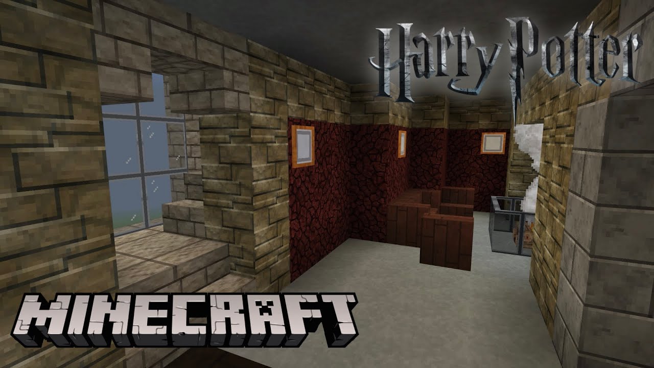 Harry Potter In Minecraft | Gryffindor Common Room | Building Hogwarts ...