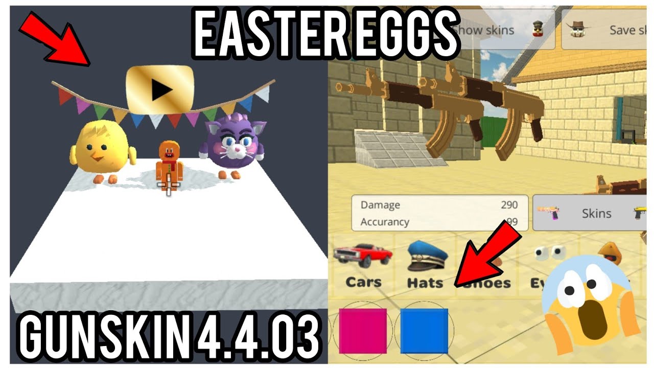 😱 CHICKEN GUN EASTER EGGS AMD GUN SKIN 4.4.03 👑🤯 - YouTube