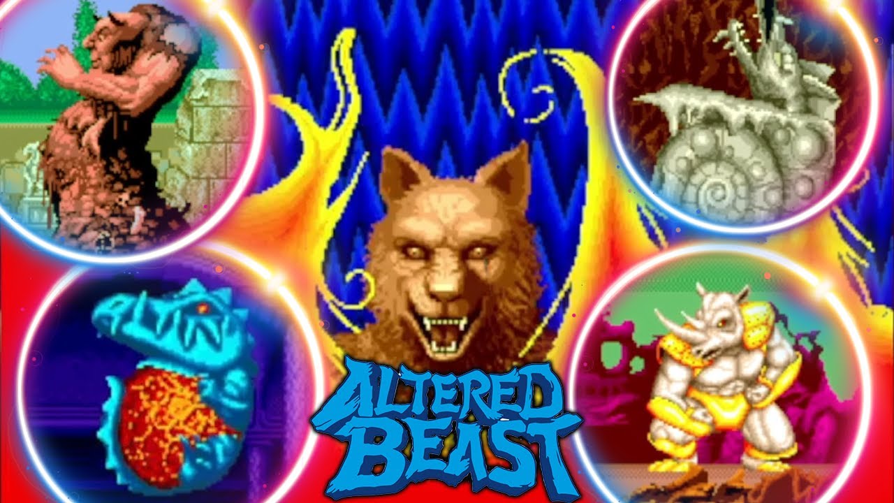 Altered Beast (Mega Drive), all bosses no damage, all cutscenes - YouTube