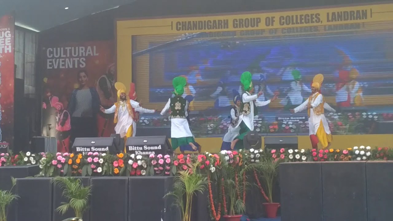 GOVERNMENT COLLEGE MOHALI PHASE 6 BHANGRA AT CGC LANDRAN 1ST POSITION ...