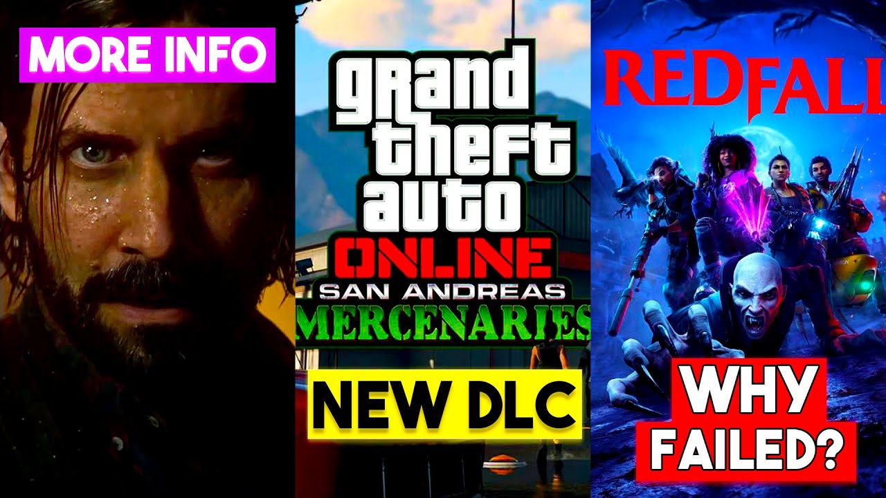 GTA Online New DLC || WHY Redfall Failed?? Alan Wake 2 More Info ...