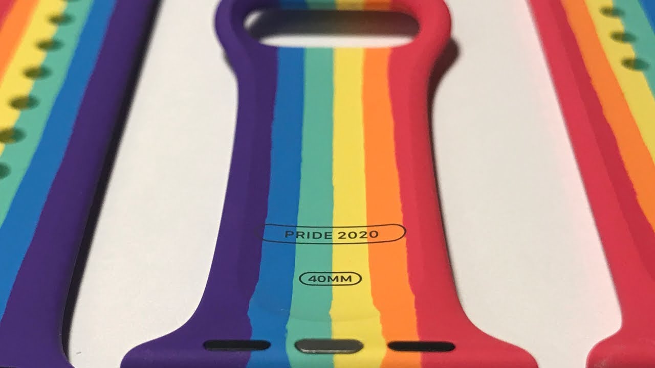2020 Pride Edition Sport Band For Apple Watch Unboxing - YouTube