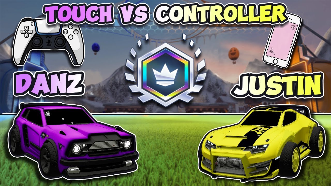 Danz VS Justin | Touch VS Controller | Rocket League Sideswipe - YouTube