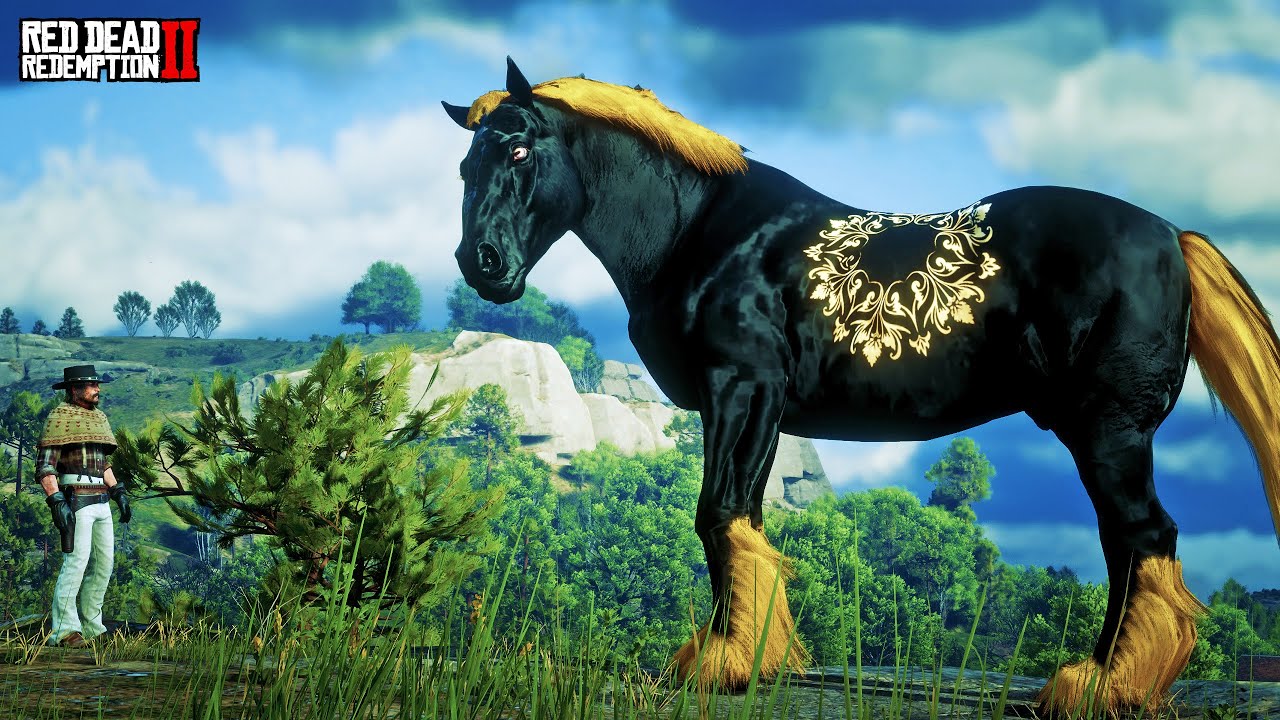 John Marston Discovers & Tames the Ginormous Solaris Horse at ...