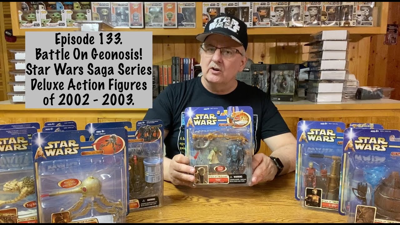 E133 War On Geonosis! Deluxe Action Figures of the Star Wars 2002-2003 ...