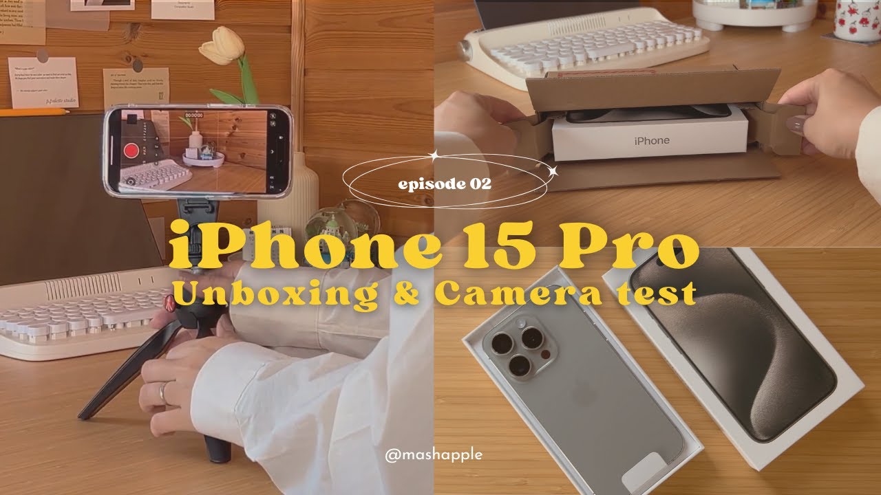 [ Unboxing ] iPhone15Pro開封｜アクセサリ紹介📱｜Vlog撮ってみた｜後悔していること - YouTube