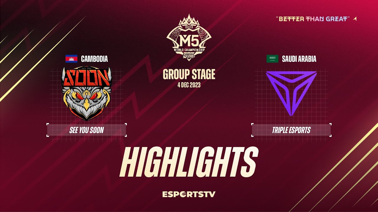 See You Soon vs Triple Esports HIGHLIGHTS M5 World Championship Group ...