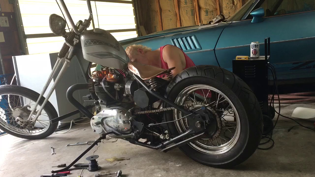 69 triumph chopper - YouTube