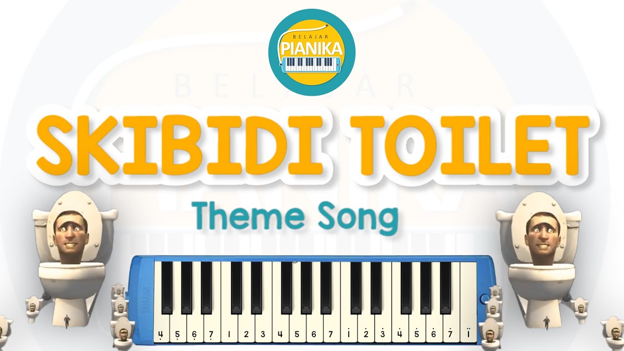 NOTASI PIANIKA SKIBIDI TOILET EASY BEGINNER - BELAJAR PIANIKA ID - YouTube