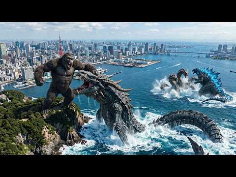 King Kong Vs The Ocean Leviathan | Godzilla Awakens & Saves The Day