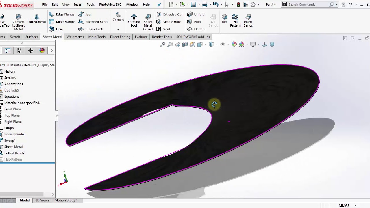 Vẽ Vít tải bằng phần mềm solidworks - Sheetmetal in Solidworks - YouTube