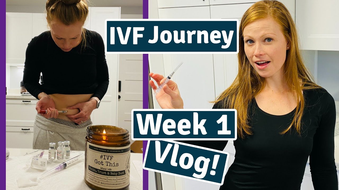 My First IVF Injections! My First Week of IVF - YouTube