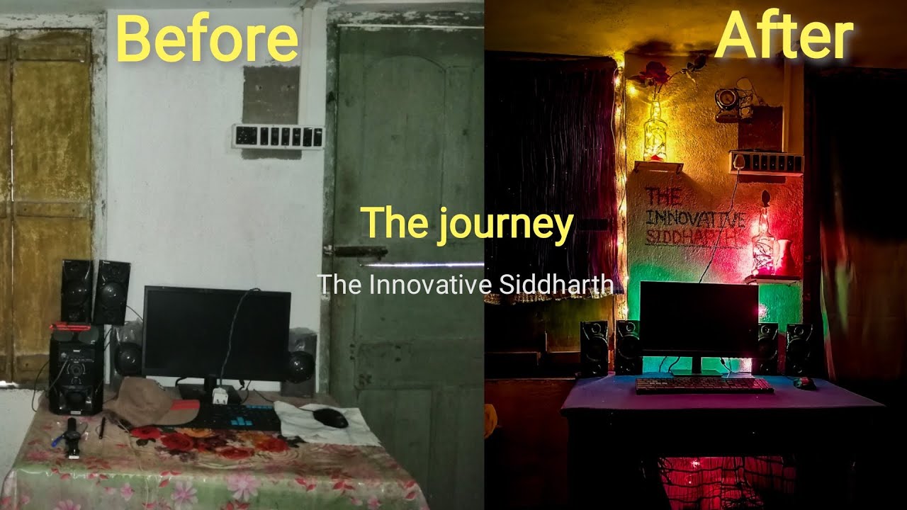 How to Set up my YouTube studio । DIY setup my room for studio work ...