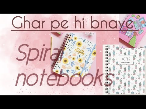 New spiral note book made from old spiral 📒| How to make spiralnote ...
