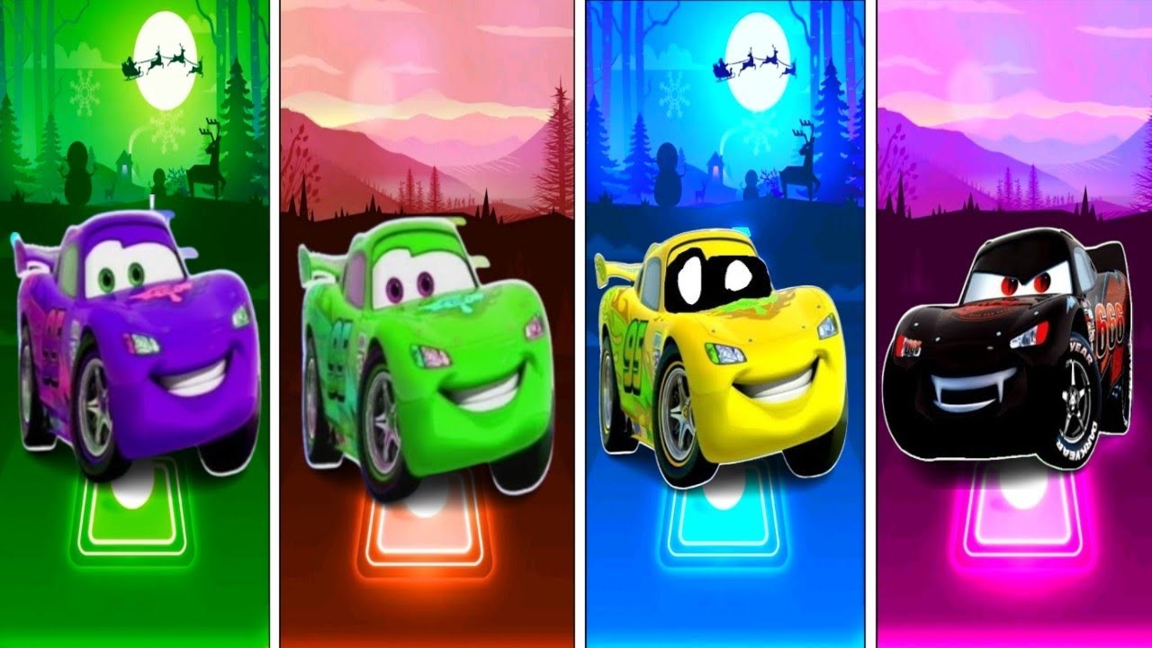 Mcqueen blue eater🆚Mcqueen green eater🆚Mcqueen yellow eater🆚Mcqueen ...