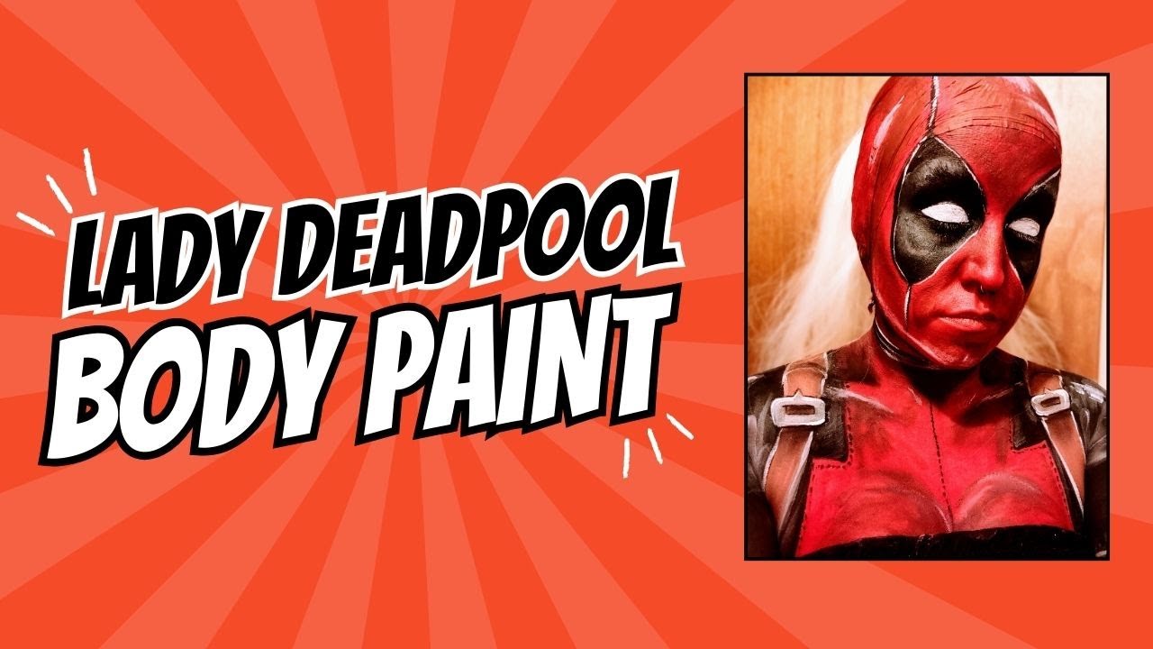Lady Deadpool - Body Paint Tutorial - YouTube