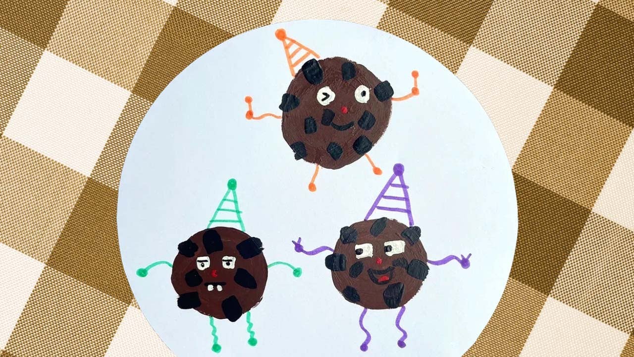 How to Draw a Cookie Step by Step - Easy Drawing for Kids - YouTube
