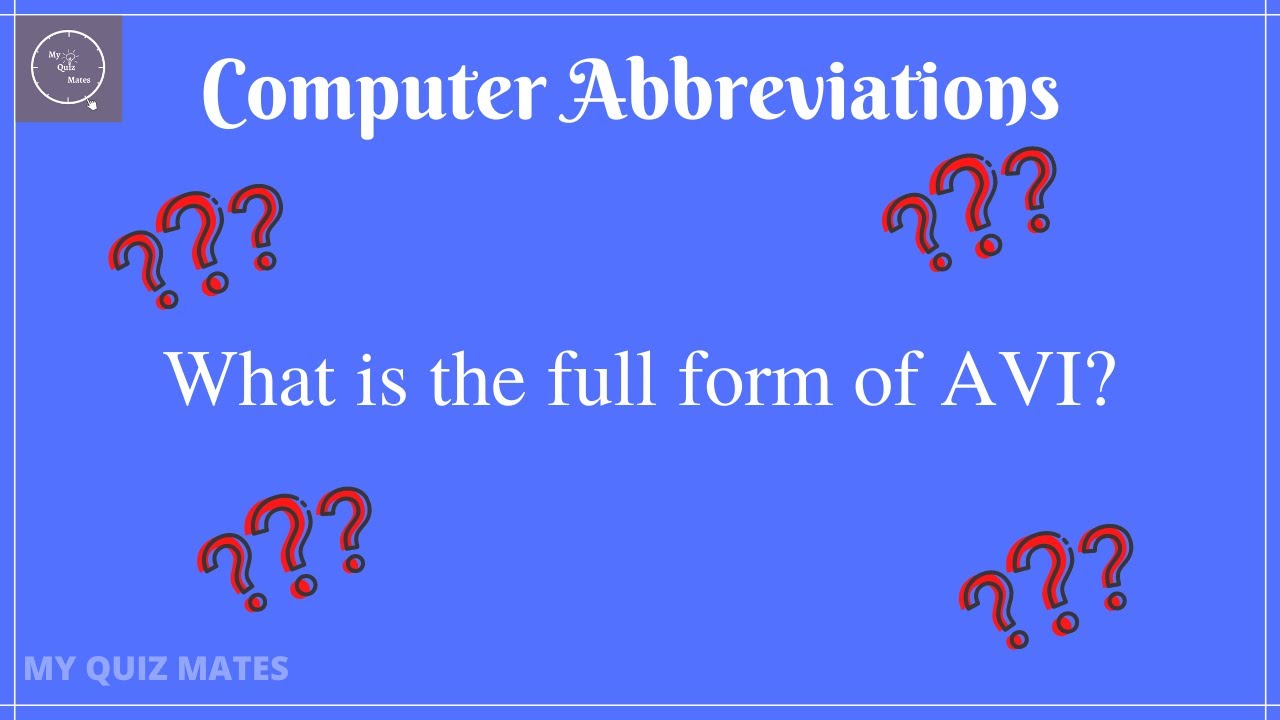 Computer abbreviation quiz Part 2 | MOST IMPORTANT COMPUTER ...