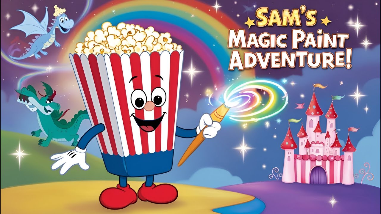 "Sam’s Magic Paintbrush Adventure 🎨 | Fun Cartoon for Kids!" - YouTube